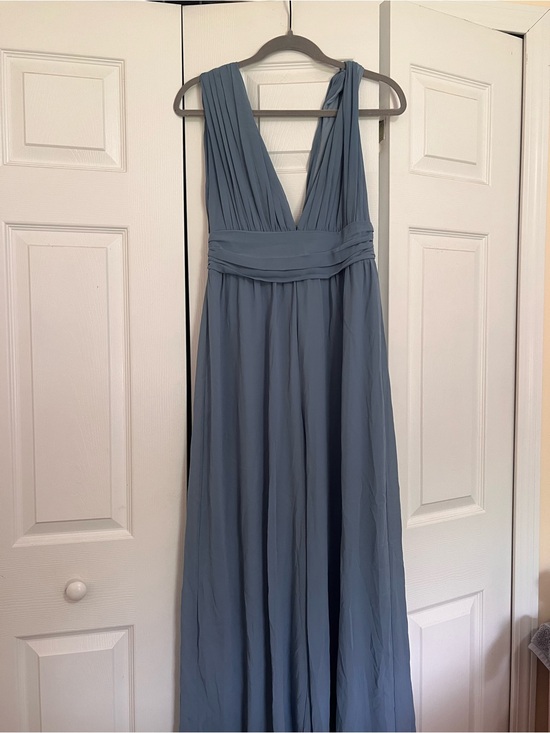 Lulus | Dresses | Lulus Dusty Blue Maxi Pant Dress | Poshmark